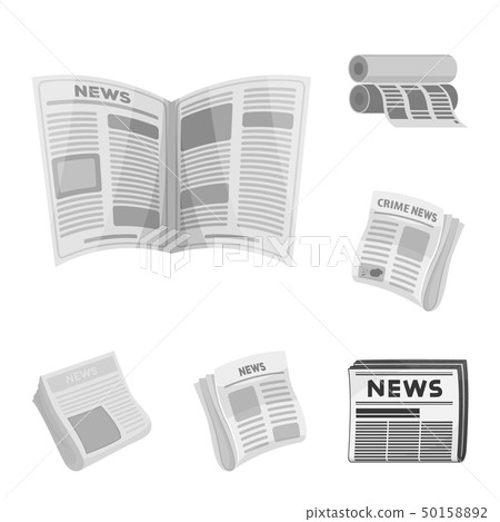 Isolated object of daily and folded logo.... - Stock Illustration ...