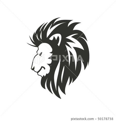Lion symbol or sign. Isolated on white background - Stock Illustration ...