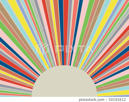 Colorful Rays Background - Stock Illustration [50191612] - PIXTA