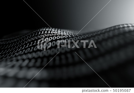 Binary code close up design.3d rendering - Stock Illustration [50195087 ...