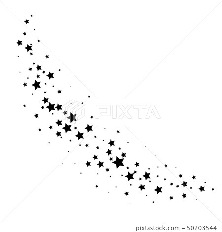 Magic stardust trail. Falling star. - Stock Illustration [50203544] - PIXTA