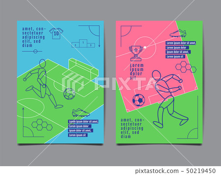 Template Sport Layout Design, Flat Design, single - Stock Illustration ...