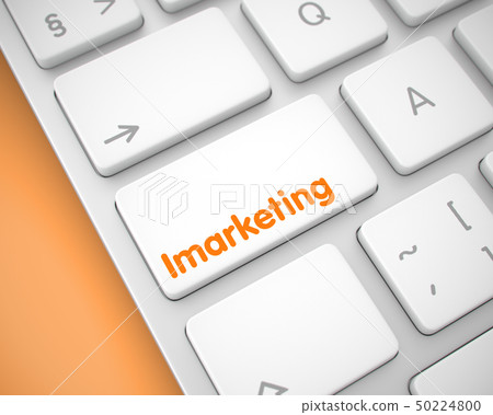 Imarketing - Message on White Keyboard Button. 3D.-插圖素材 [50224800 ...