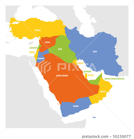 Middle Eastern Asia Map Map Of The Greater Middle East (orthographic