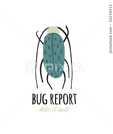 Funny beetle, bug character for your design - Stock Illustration ...
