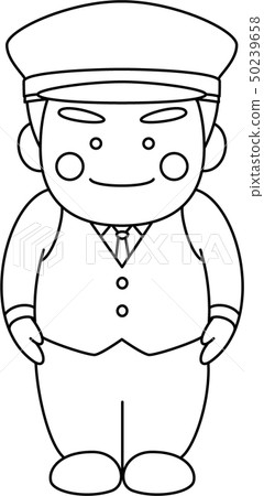 Male character driver - Stock Illustration [50239658] - PIXTA