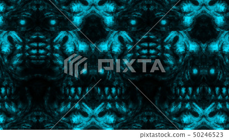 Scary zombie face pattern on black background. - Stock Illustration ...