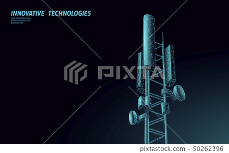 3d base station receiver. telecommunication... - Stock Illustration [50262396] - PIXTA