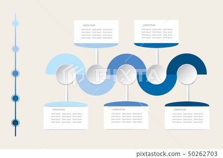 Modern infographic vector as wavy waves in shadows - Stock Illustration ...
