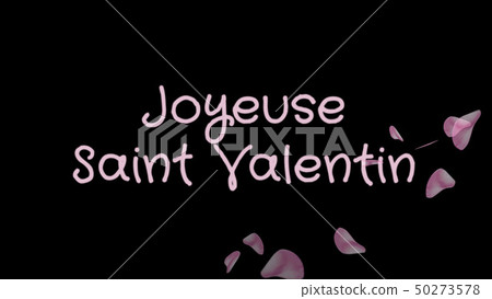 Joyeuse Saint Valentin, Happy Valentine's day... - Stock Illustration ...