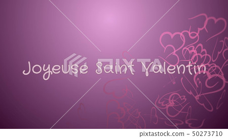 Joyeuse Saint Valentin, Happy Valentine's day... - Stock Illustration ...