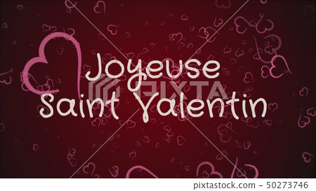 Joyeuse Saint Valentin, Happy Valentine's day... - Stock Illustration ...