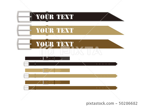 Three belt colors that can be used for headings - Stock Illustration ...