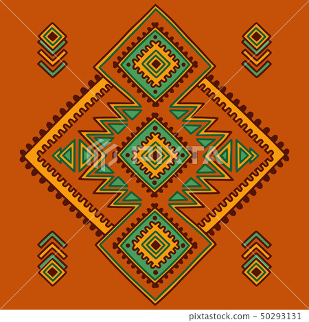Tribal line shapes. Ethnic pattern. Sacred... - Stock Illustration ...