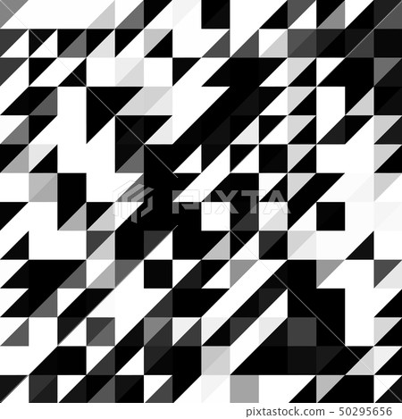 Triangle geometric shapes pattern. - Stock Illustration [50295656] - PIXTA