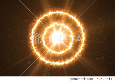 Abstract ring of fire power effect design. - Stock Illustration ...