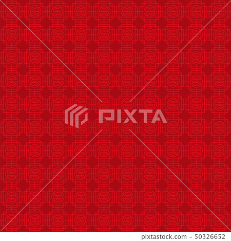seamless circle and square chinese abstract - Stock Illustration ...