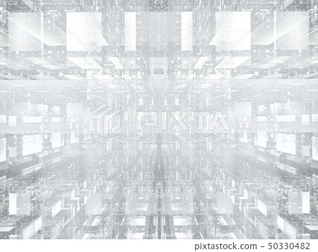 White background with grid - abstract digitally... - Stock Illustration ...