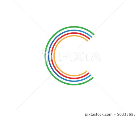 Circle line Logo Template vector icon - Stock Illustration [50335683 ...
