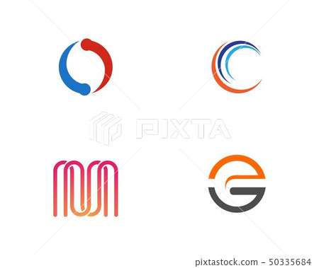 Circle line Logo Template vector icon - Stock Illustration [50335684 ...