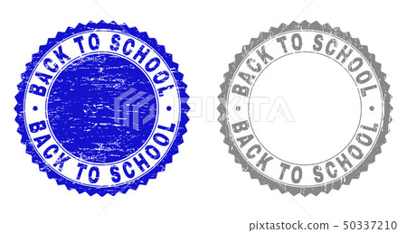 Textured BACK TO SCHOOL Scratched Watermarks - Stock Illustration ...