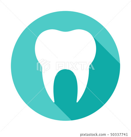 Tooth Circle Icon - Stock Illustration [50337741] - PIXTA