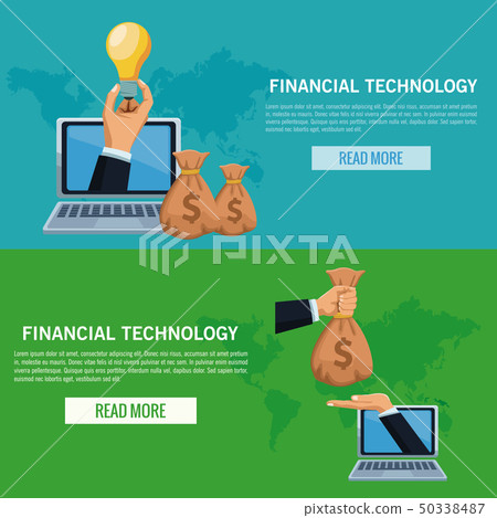 Financial technology infographic - Stock Illustration [50338487] - PIXTA