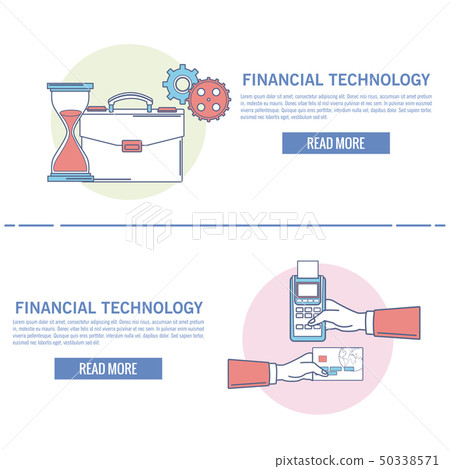 Financial technology infographic - Stock Illustration [50338571] - PIXTA