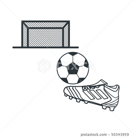 Soccer game symbols - Stock Illustration [50343959] - PIXTA