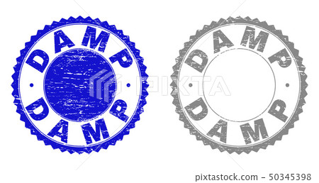 Grunge DAMP Scratched Stamps - Stock Illustration [50345398] - PIXTA