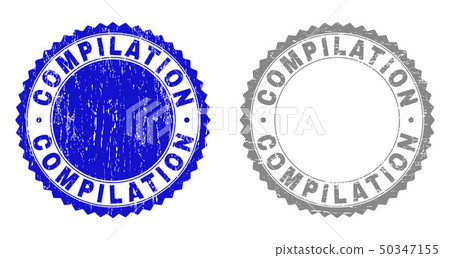Grunge COMPILATION Scratched Stamp Seals - Stock Illustration [50347155 ...