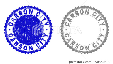 Grunge CARSON CITY Textured Stamp Seals - Stock Illustration [50350600 ...