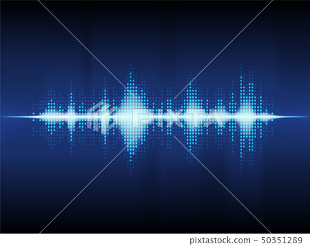 Sound wave rhythm. - Stock Illustration [50351289] - PIXTA