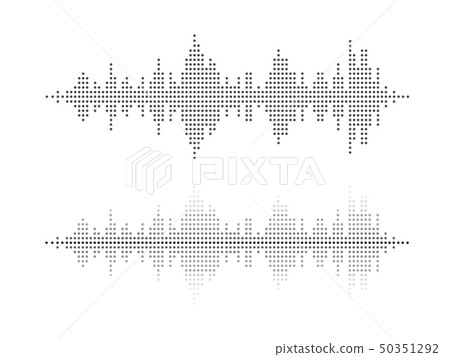 Sound wave rhythm. - Stock Illustration [50351292] - PIXTA