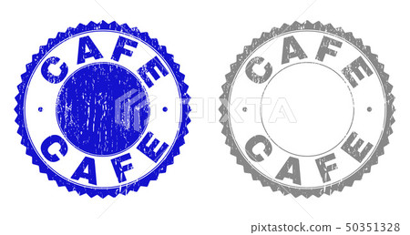Grunge CAFE Textured Watermarks - Stock Illustration [50351328] - PIXTA