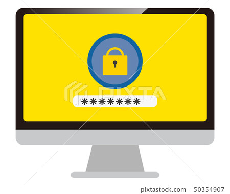 PC Window Window Pop-up PC Screen Security PC Key - Stock Illustration ...