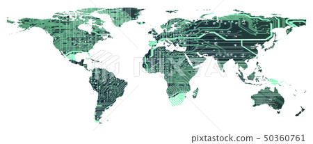 Digital global technology concept - Stock Illustration [50360761] - PIXTA