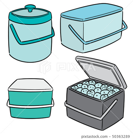 vector set of ice bucket - Stock Illustration [50363289] - PIXTA