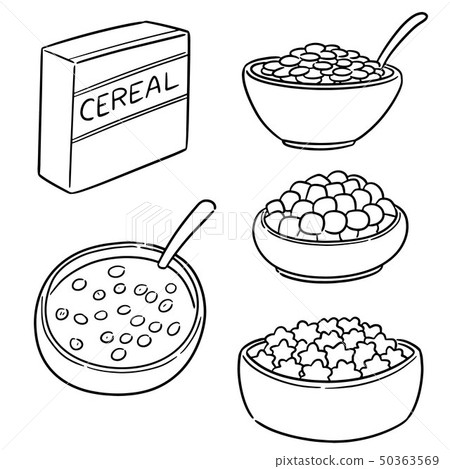 vector set of cereal - Stock Illustration [50363569] - PIXTA