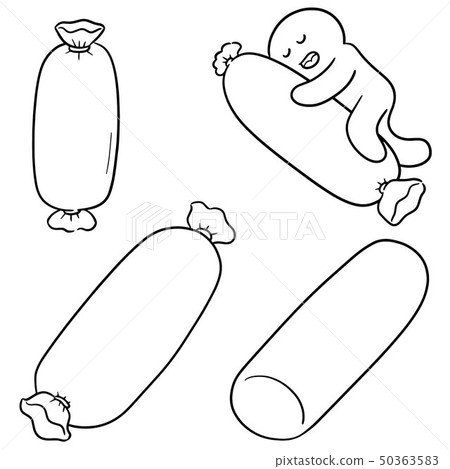 vector set of bolster-插圖素材 [50363583] - PIXTA圖庫