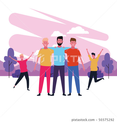 dancing people avatar - Stock Illustration [50375292] - PIXTA