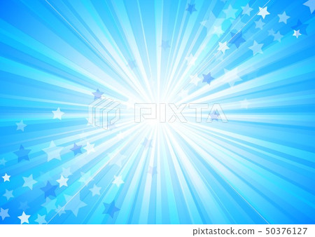 Blue radiation and stars background - Stock Illustration [50376127] - PIXTA