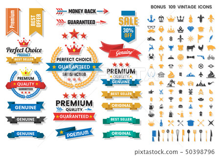 Vintage Retro Vector Logo for banner - Stock Illustration [50398796 ...