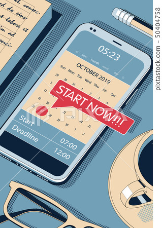 Start Now - Handsome Vector Halftone Isometric... - Stock Illustration ...