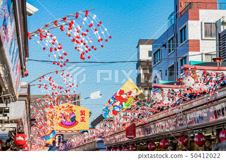 [Tokyo] Asakusa - Stock Illustration [50412022] - PIXTA