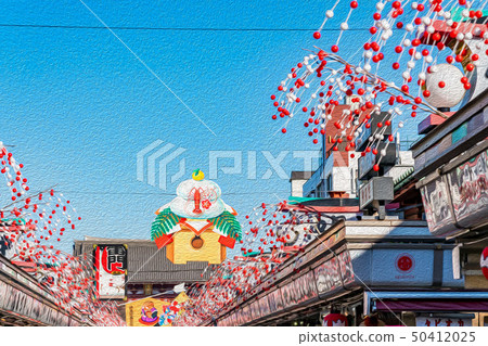 [Tokyo] Asakusa - Stock Illustration [50412025] - PIXTA