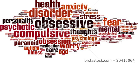 Obsessive word cloud - Stock Illustration [50415064] - PIXTA