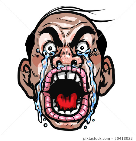 Clammy face - Stock Illustration [50418022] - PIXTA