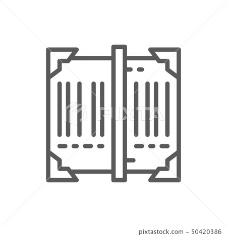Scan barcode, tracking line icon. - Stock Illustration [50420386] - PIXTA