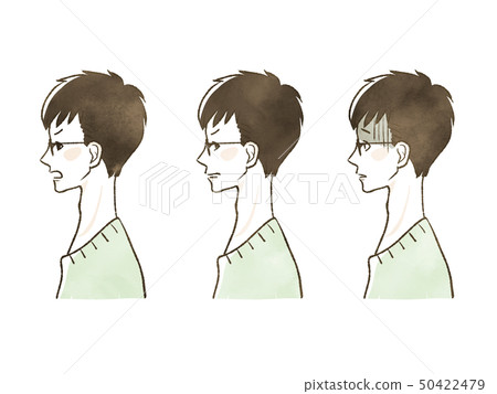 Male-Facial Expression (side profile) - Stock Illustration [50422479 ...